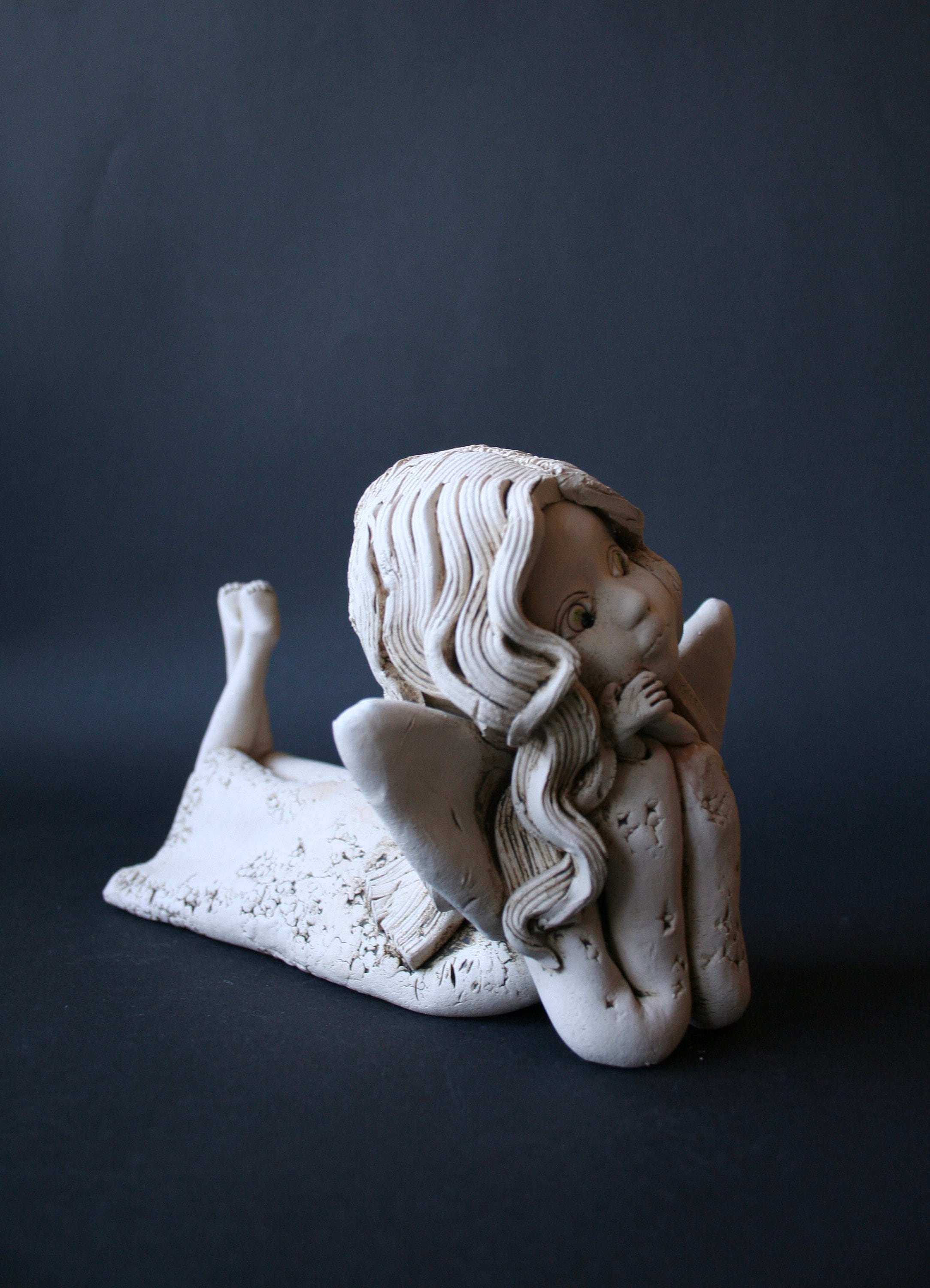 Collectable Handmade Angel Figurine| Ceramic Angel Statue| Year Round ...