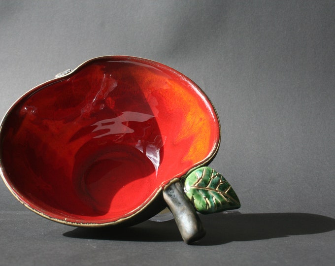 Handmade Ceramic Bowl|apple Shaped Bowl|unique Fruit Bowl - Etsy