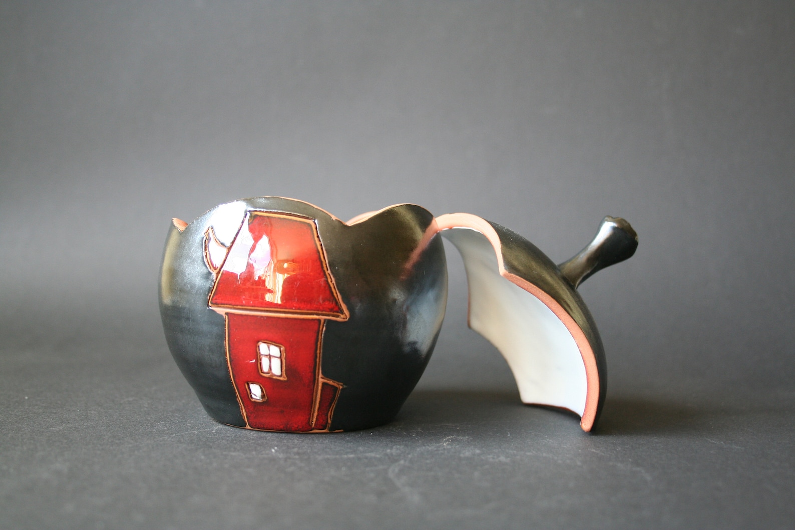 Handmade Ceramic Jar With Lid|decorative Ceramic Jar|one of a Kind Jar ...