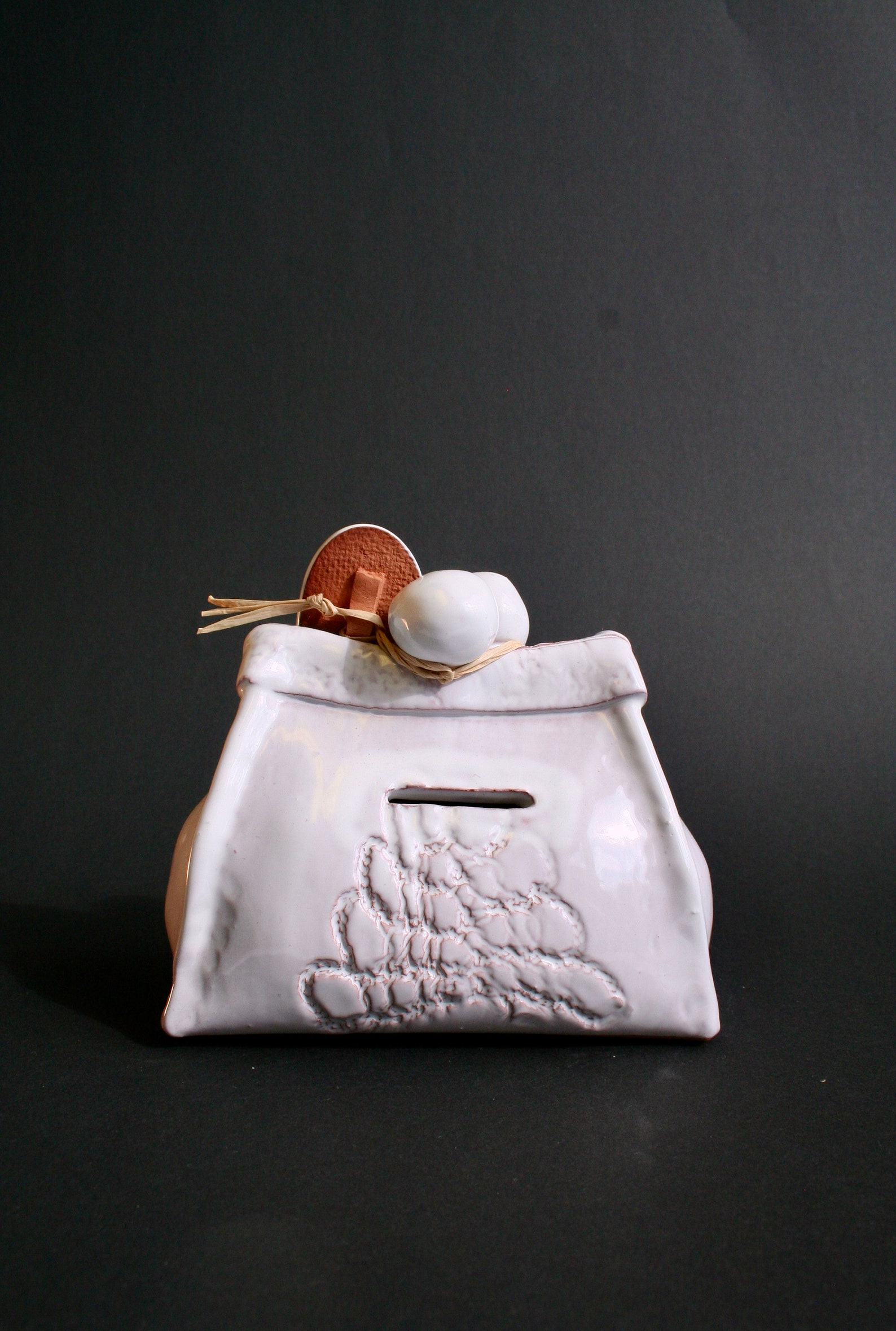 Purse Piggy BankHandmade Ceramic Purse Money BankDesign | Etsy