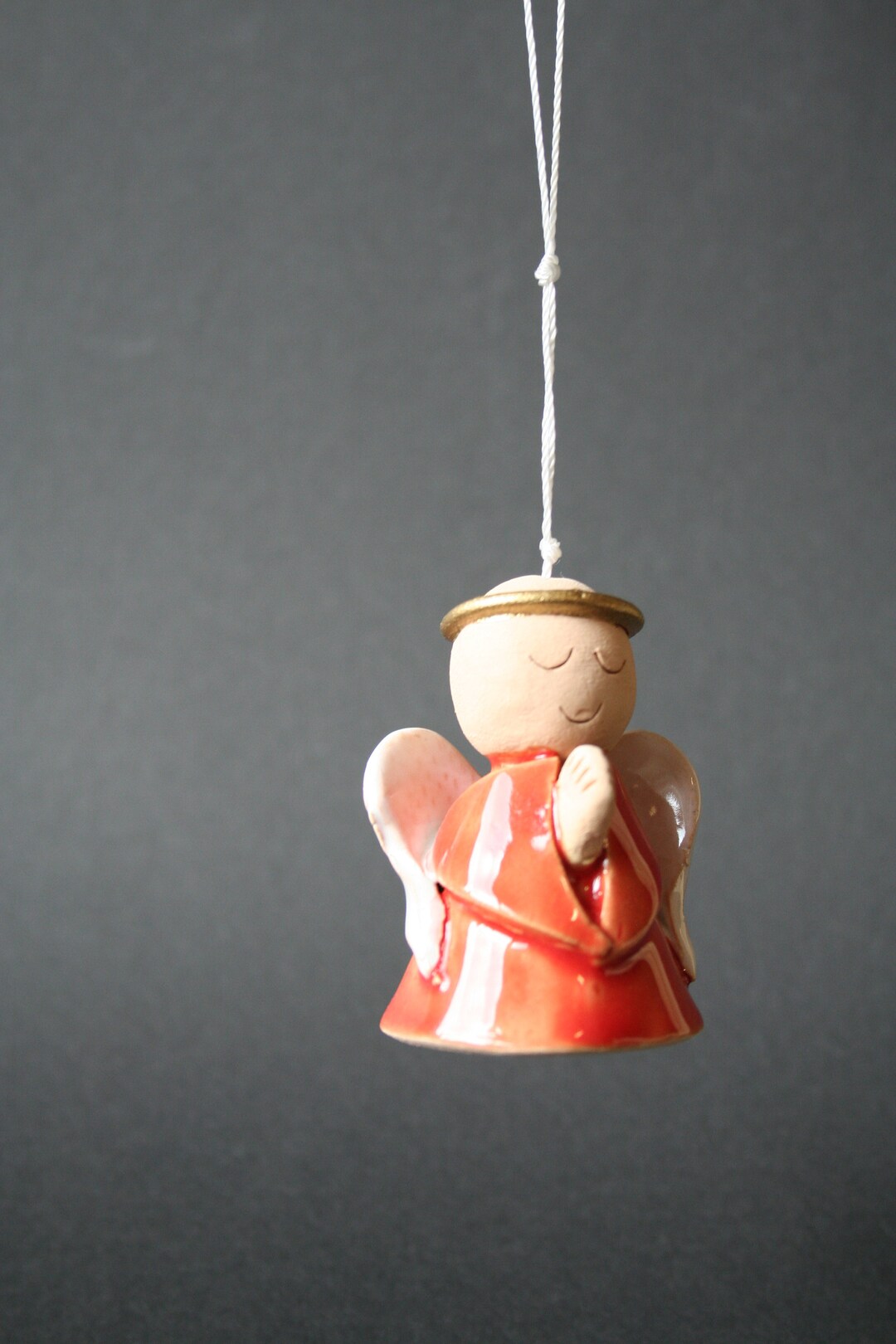 Ceramic Angel Bell Ornament| Christmas Tree Angel Ornament|year Round ...