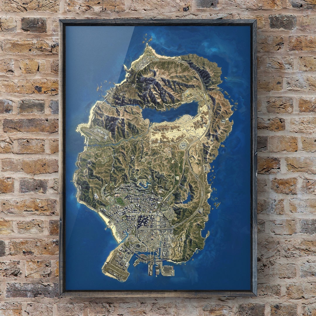 Grand Theft Auto Poster GTA5 Poster GTA Wall Art Gaming Poster Retro ...