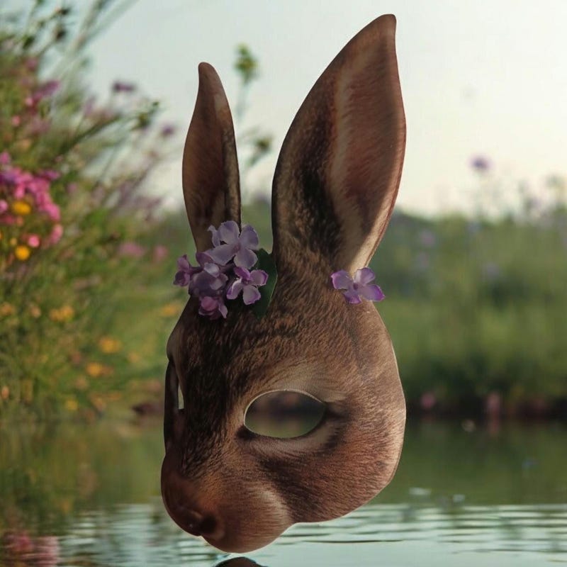 Rabbit Mask - Etsy