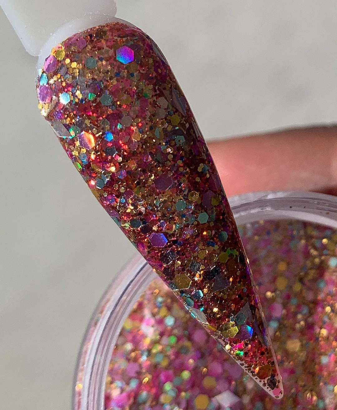 Crushed Rubies Acrylic Powder, Dip Powder, Dips, Acrylic Powder for ...