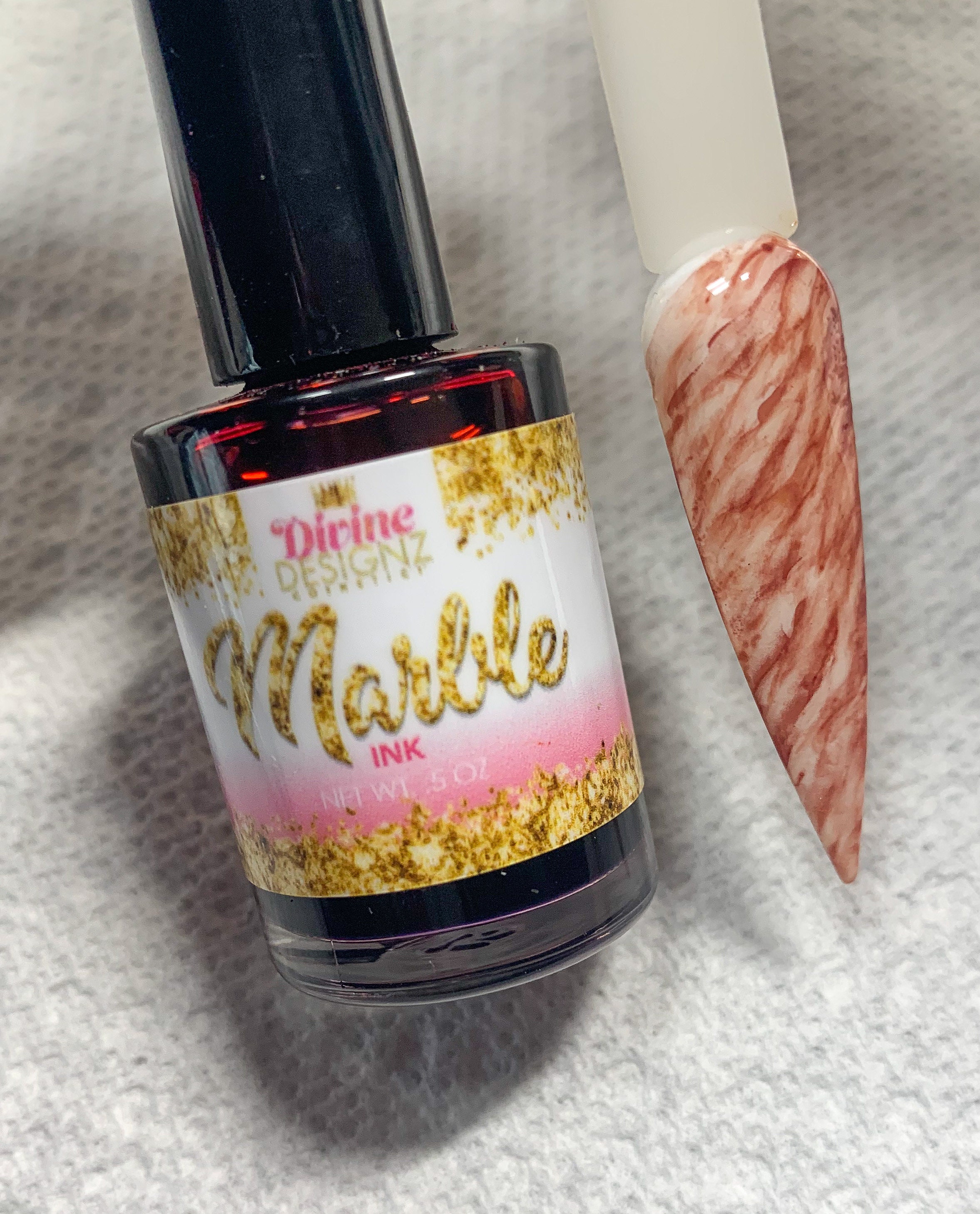 Marble Ink Red Nail Ink Marble Nails Gel Ink Alcohol - Etsy UK