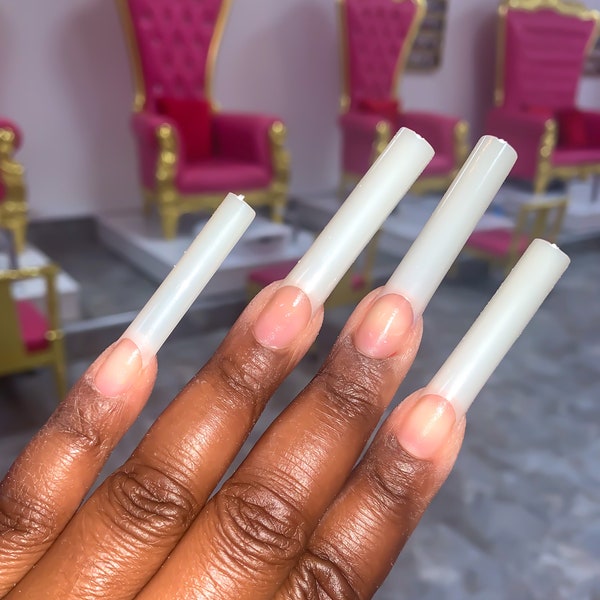 Natural Nail Tips No C Curve - Etsy