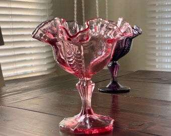 Rare Fenton Purple Carnival Glass Butterfly Box, Fenton Verlys of ...