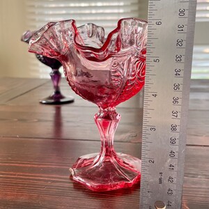 Vintage Pink Fenton Glass Compote Soy Wax Candle - Etsy