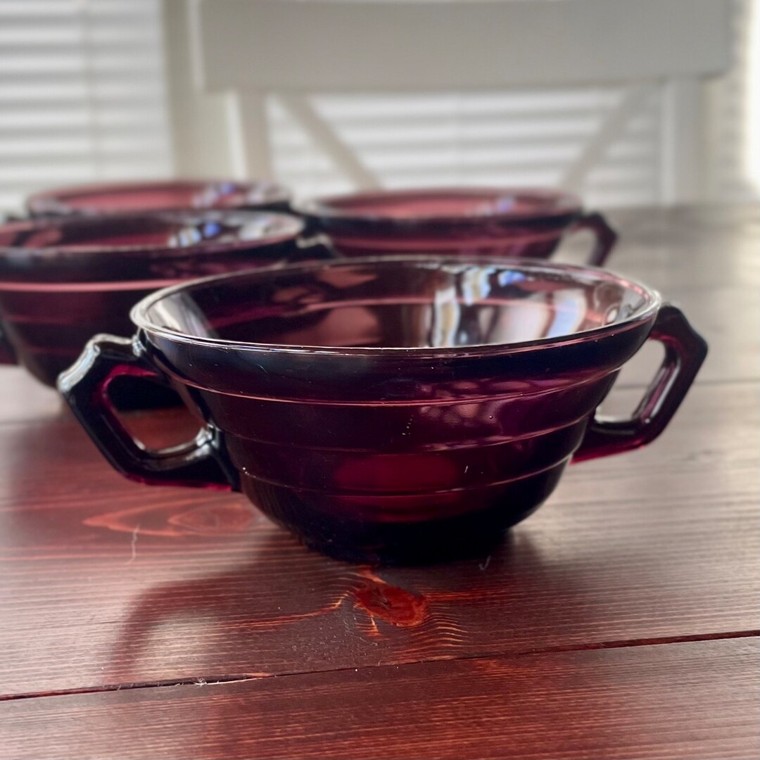 Amethyst Hazel Atlas Modertone Soup Bowl Soy Candle - Etsy
