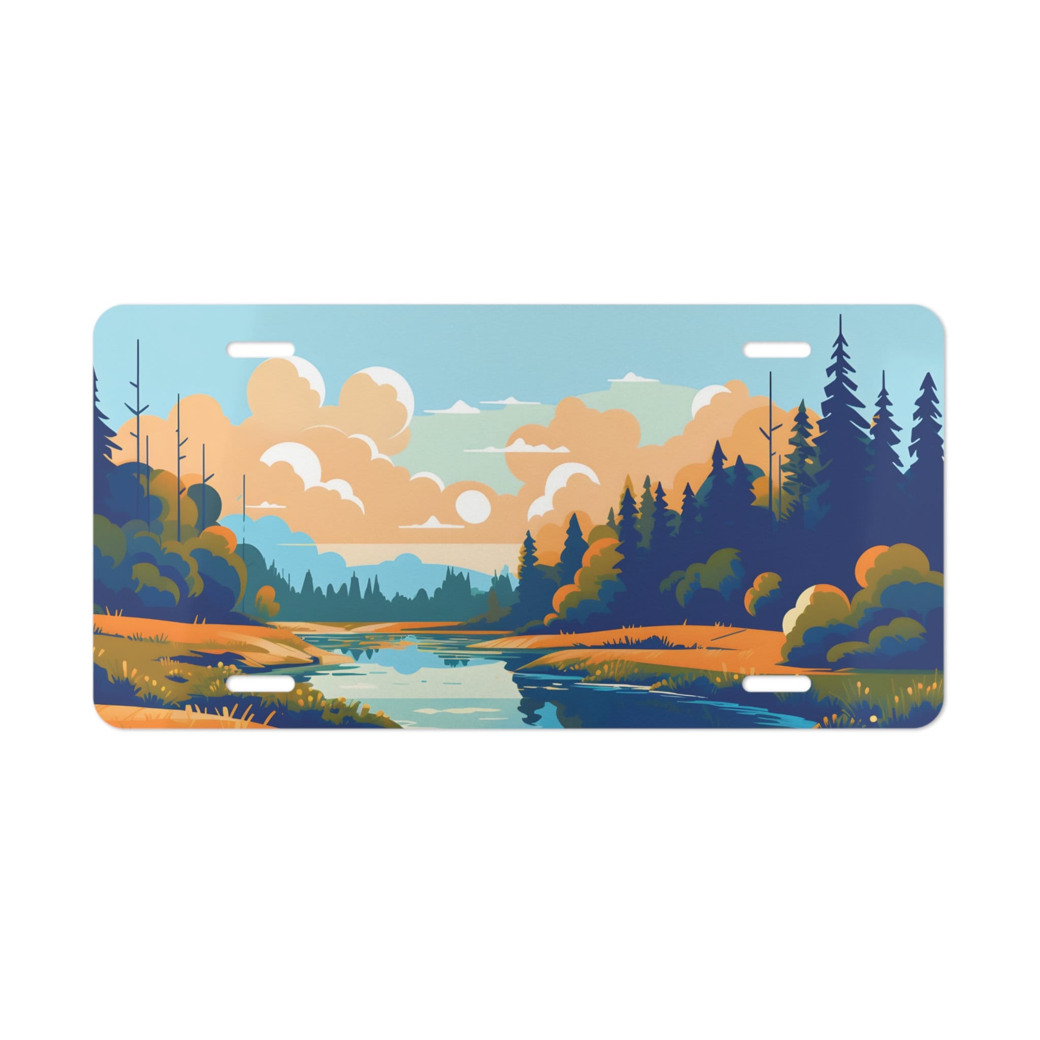 Nature License Plate, River License Plate Vanity Plate, Outdoors ...