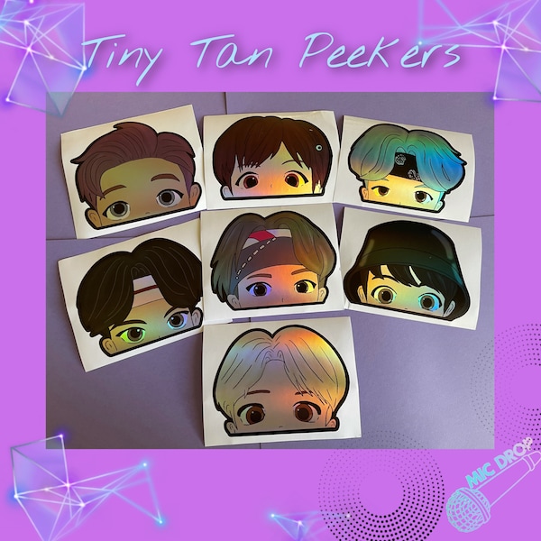 Bts Tiny Tan Car Stickers - Etsy Canada