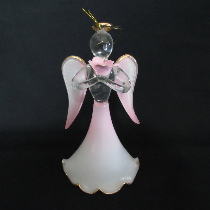 Glass Angel Figurine - Etsy