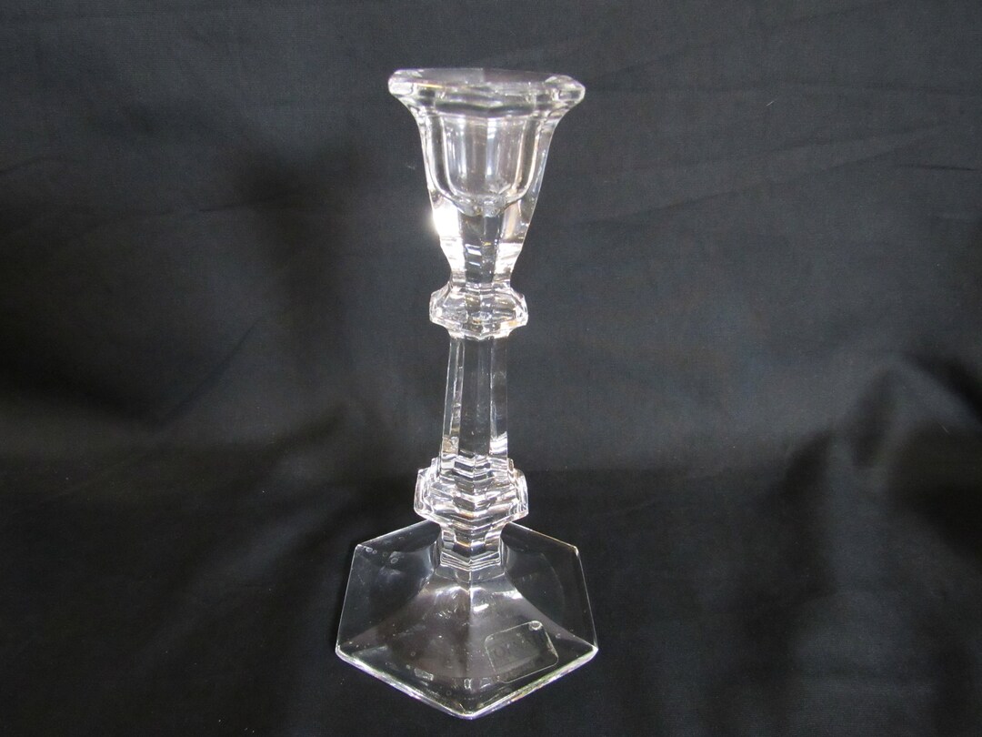 OFNAH Hand Cut 24% Lead Crystal Candlestick Hand Cut Made in Poland - Etsy