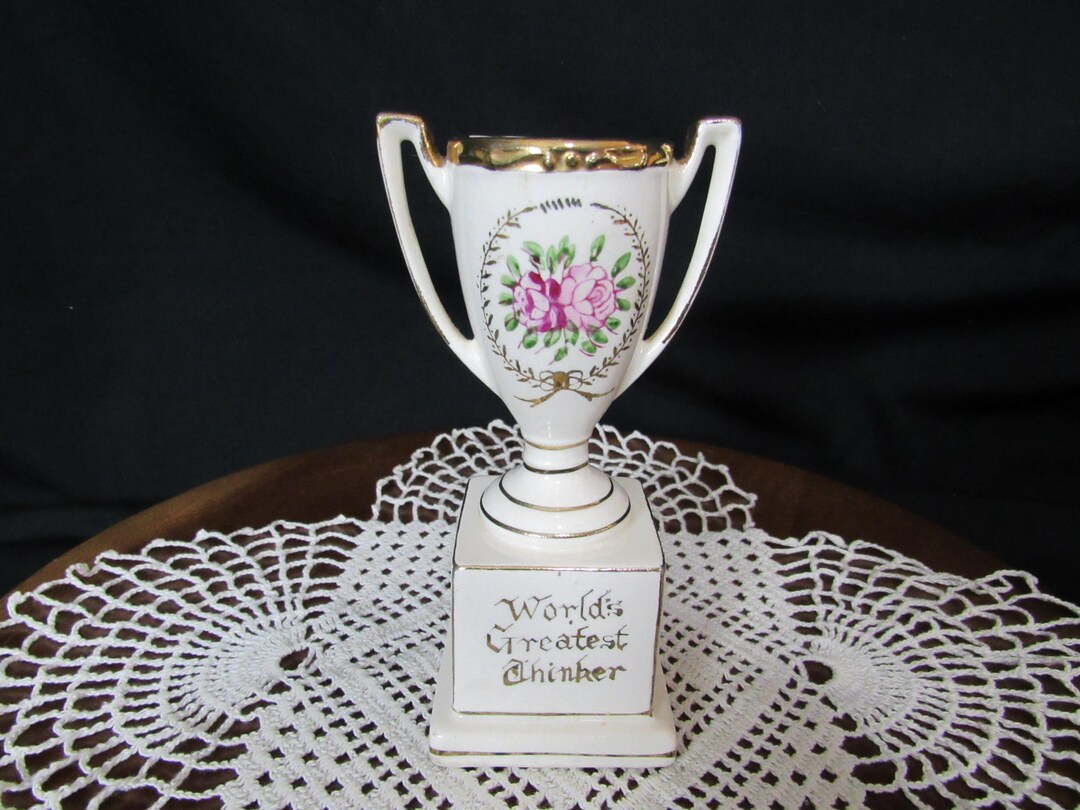 Lipper and Mann Creations Worlds Greatest Thinker Trophy Vase Figurine ...
