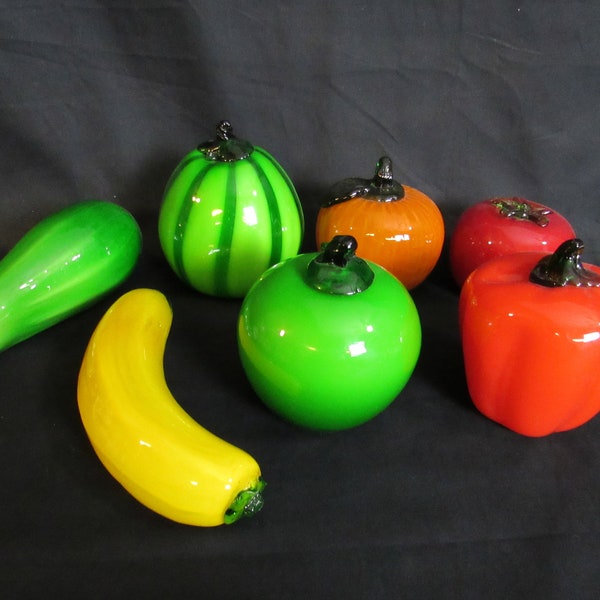 Glass Vegetables - Etsy