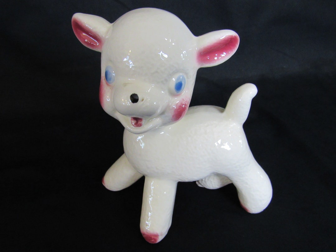 Rempel Diamond Pottery Josie the Joyful Lamb 5" Figurine - Etsy