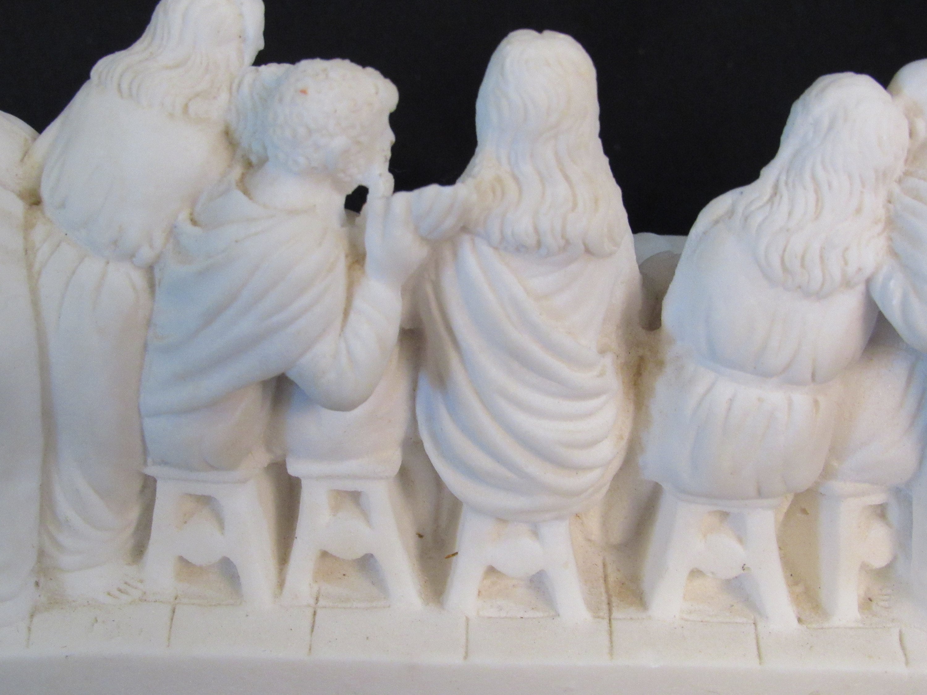 L Toni “last Supper” Composite Stone Sculpture, 10” Detailed Figurine ...