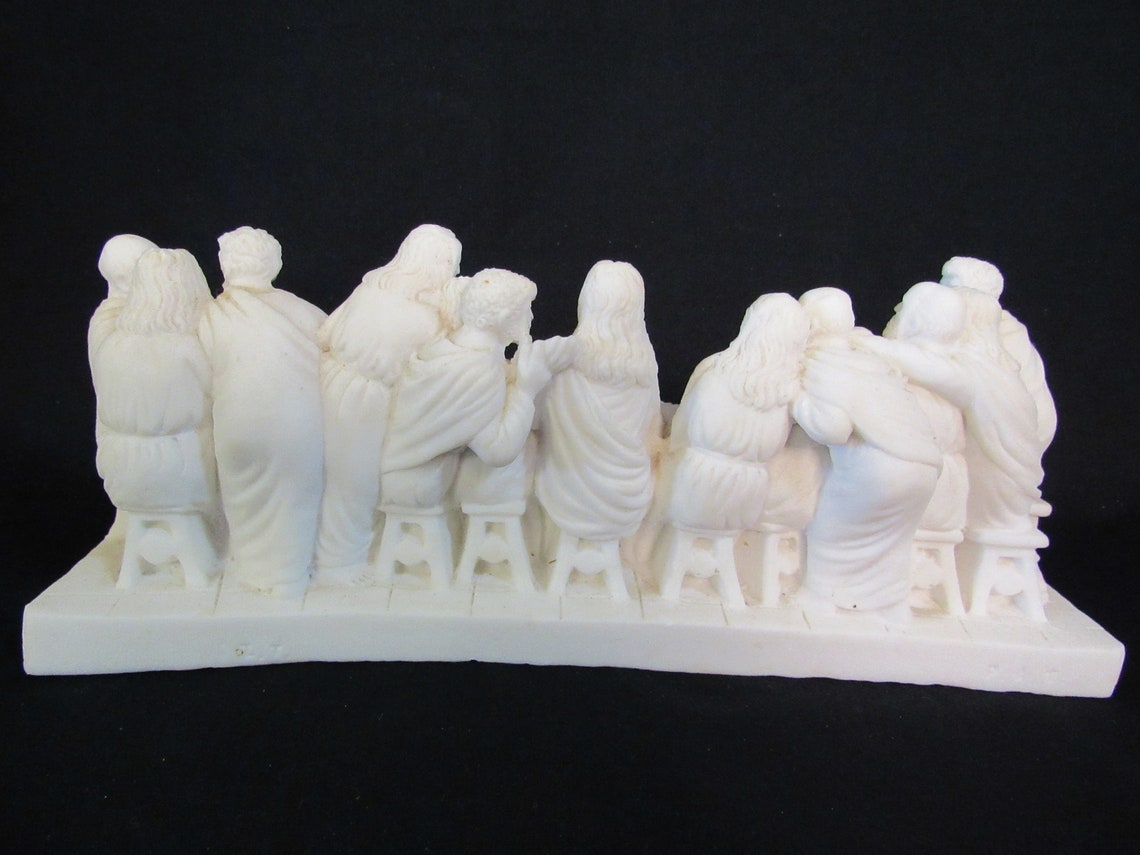 L Toni “last Supper” Composite Stone Sculpture, 10” Detailed Figurine ...