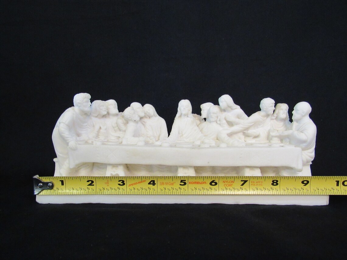 L Toni “last Supper” Composite Stone Sculpture, 10” Detailed Figurine ...
