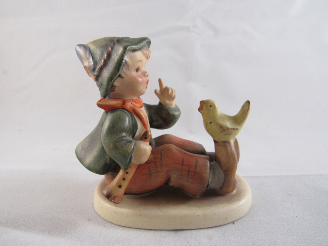 Hummel 63 TMK 2 Full Bee, Germany Stamp, Singing Lessons, Boy With Bird ...