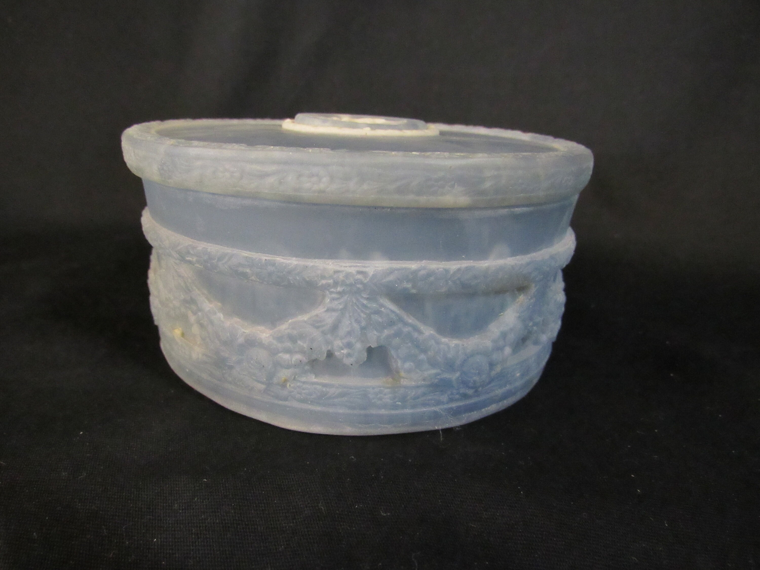 Genuine Incolay Stone Handcrafted 4.5 Round Trinket Box Blue | Etsy