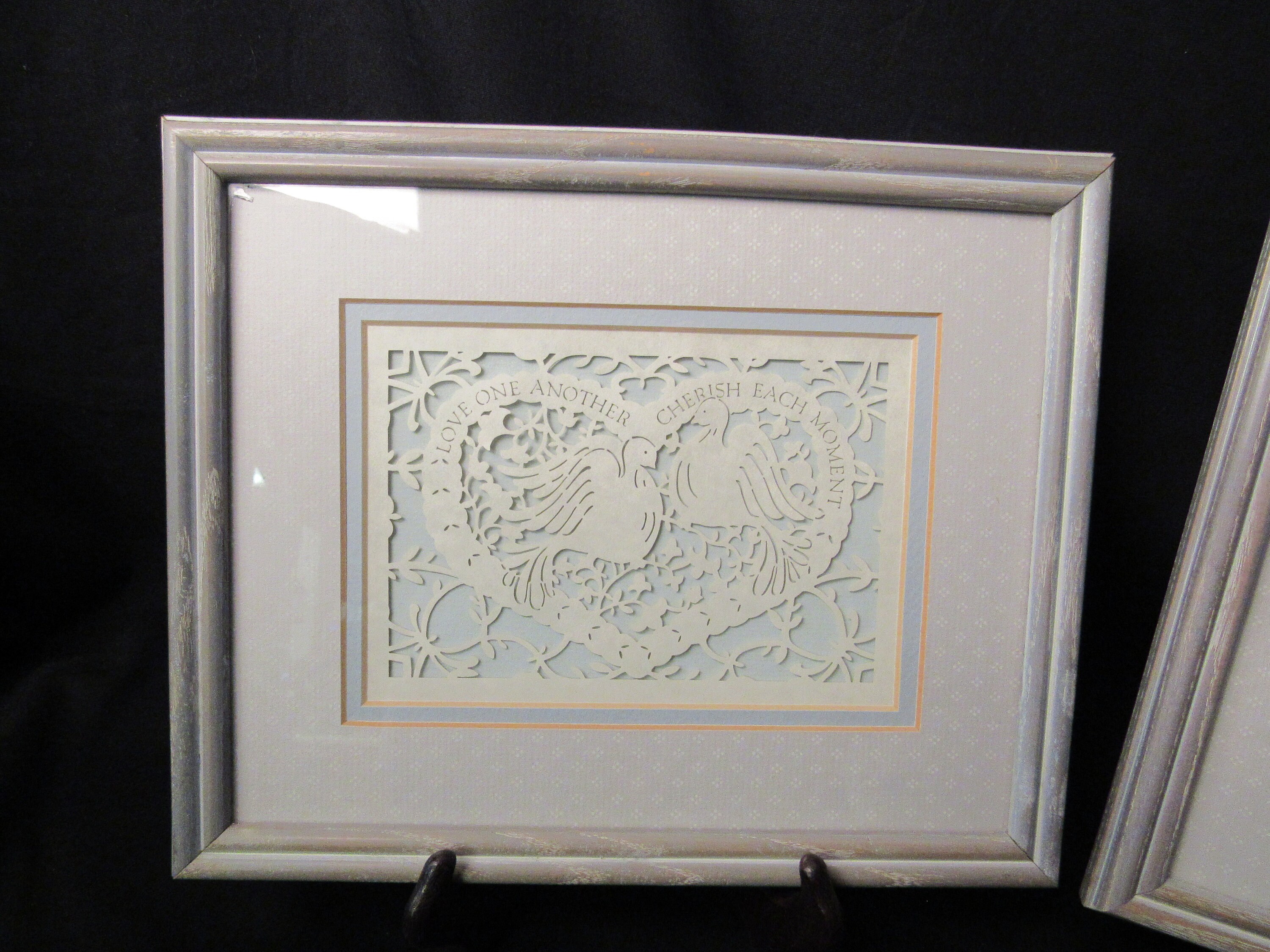 Pair Figi Graphics Framed Handmade Papercut Silhouettes of | Etsy