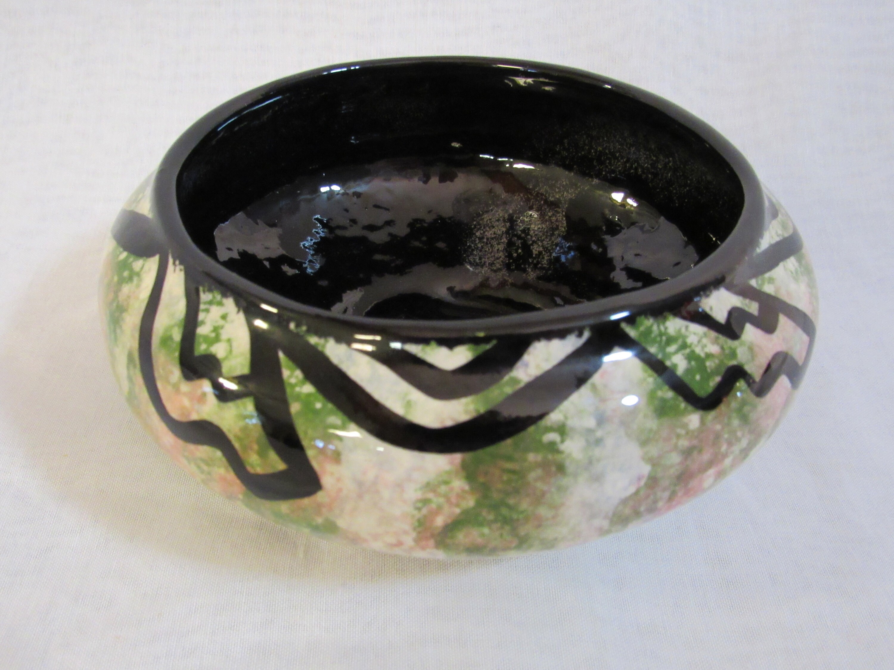 Vintage Mana Apache Hand-painted Bowl: Native American Pottery, Signed ...