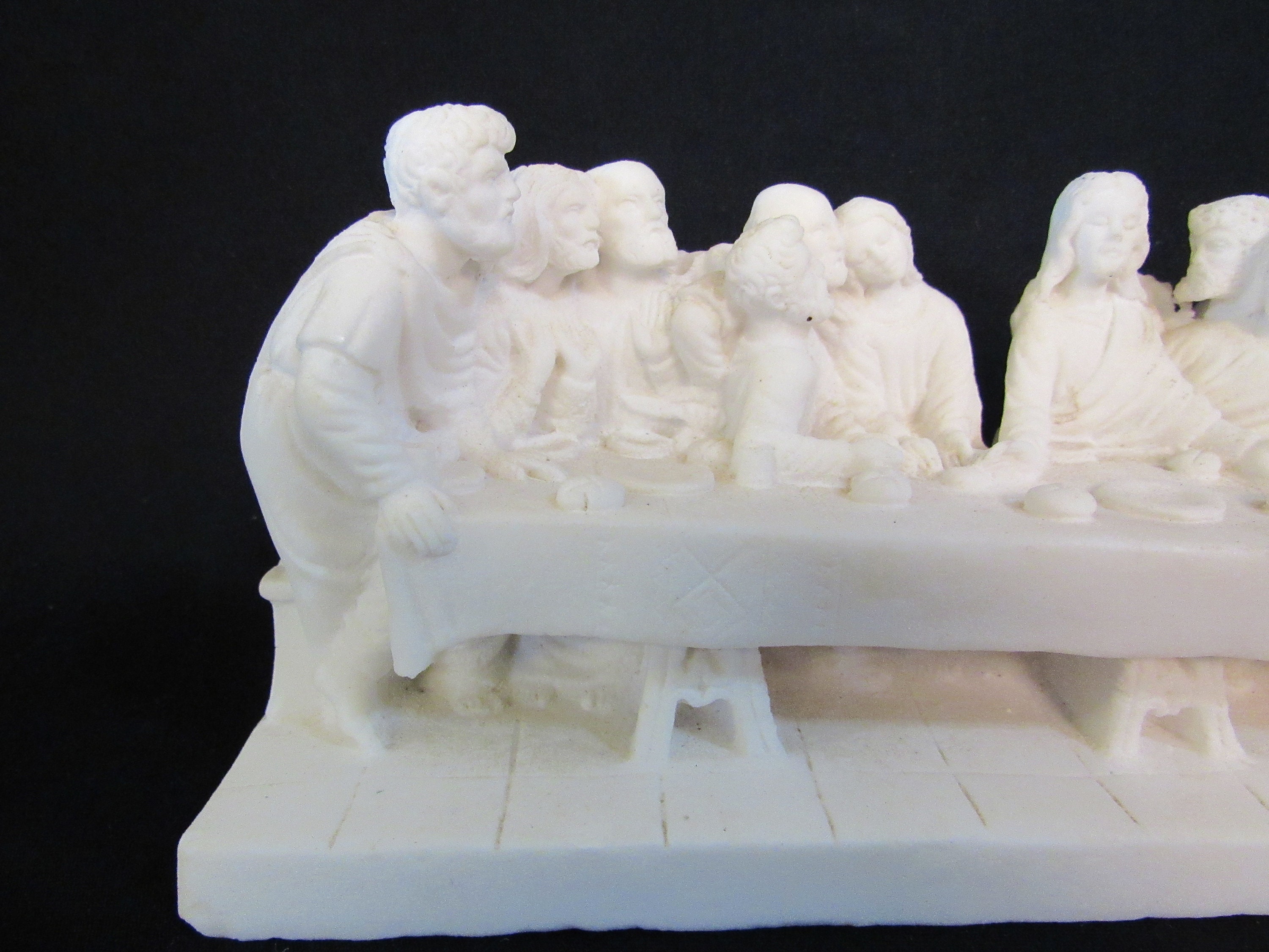 L Toni “last Supper” Composite Stone Sculpture, 10” Detailed Figurine ...