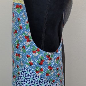 Women's Reversible Crossback Apron - No Ties - 2 Aprons in 1 - Lovely ...