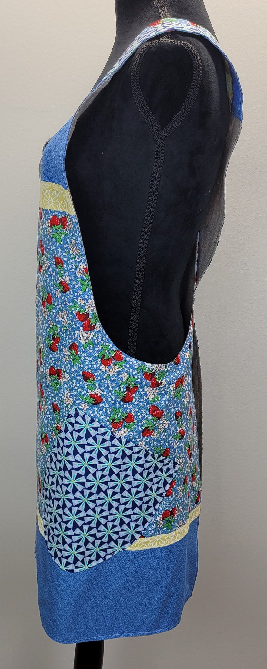 Women's Reversible Crossback Apron - No Ties - 2 Aprons in 1 - Lovely ...