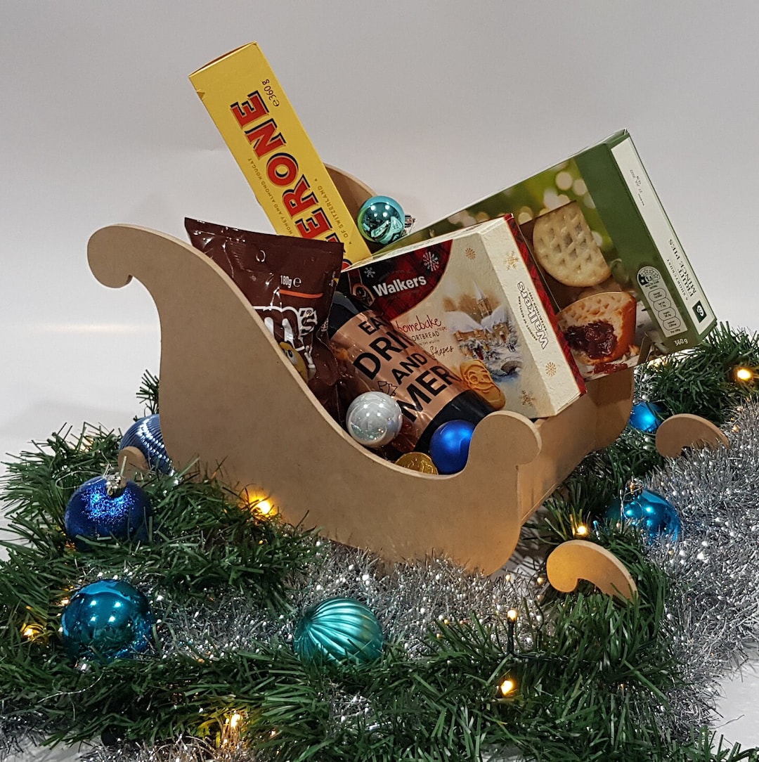 Santa Sleigh | Christmas | Hamper - Etsy
