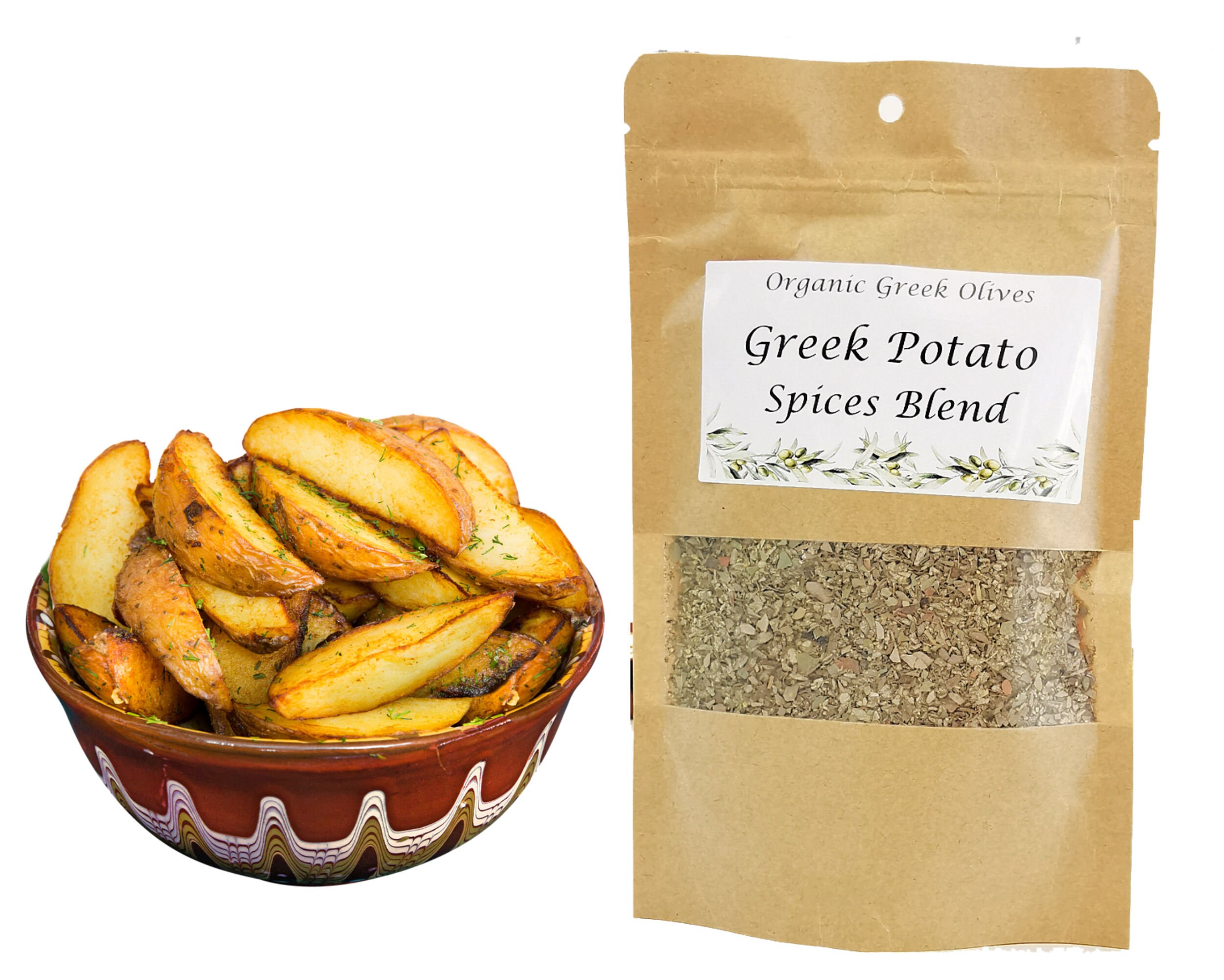 Potato Spice Mix Greek Seasoning Blend Herbs Aromatic Mediterranean ...
