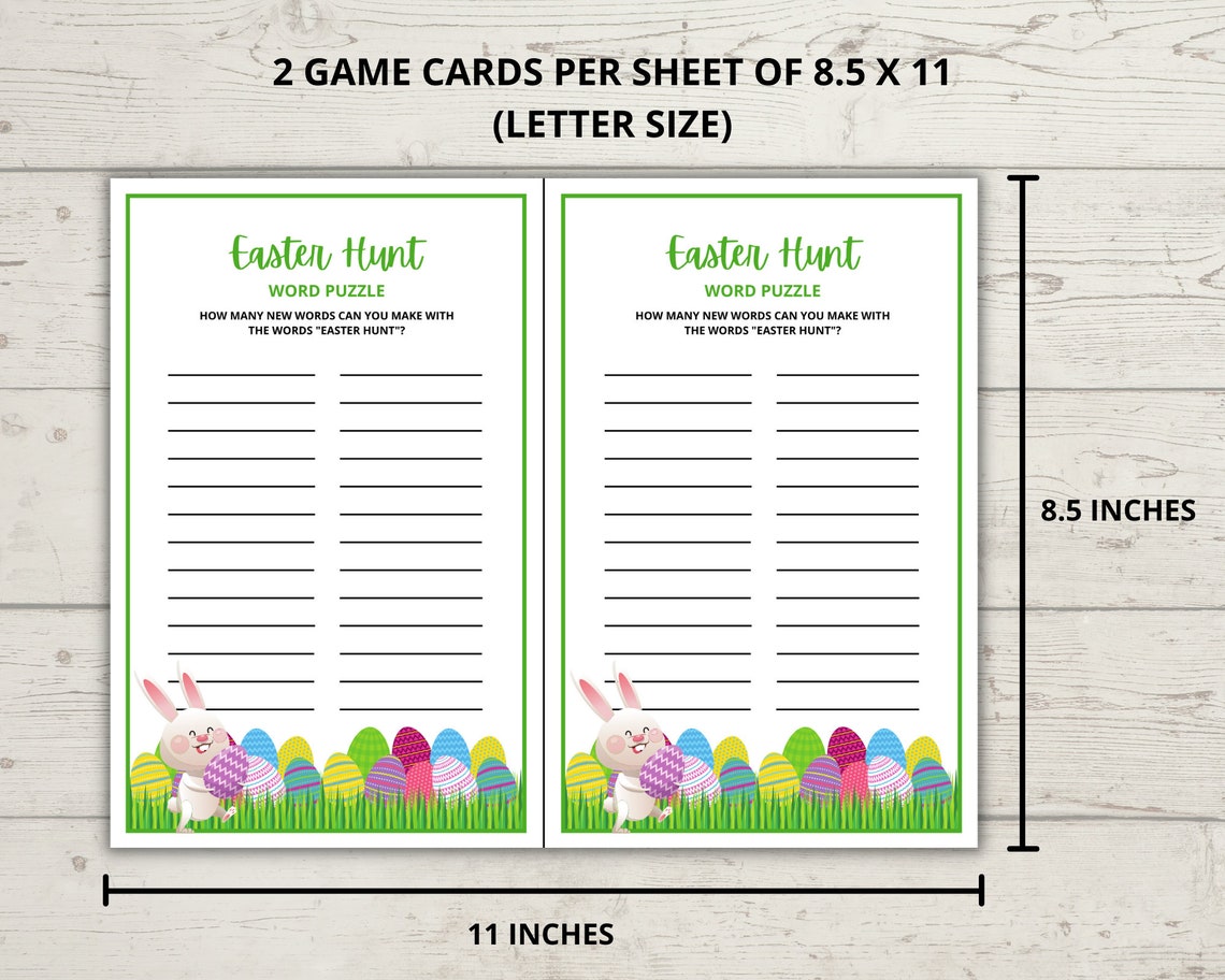 Easter Game Bundle, Easter Activities for Kids, Easter Printables ...
