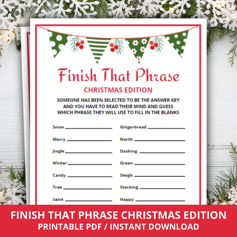 Christmas Phrases - Etsy