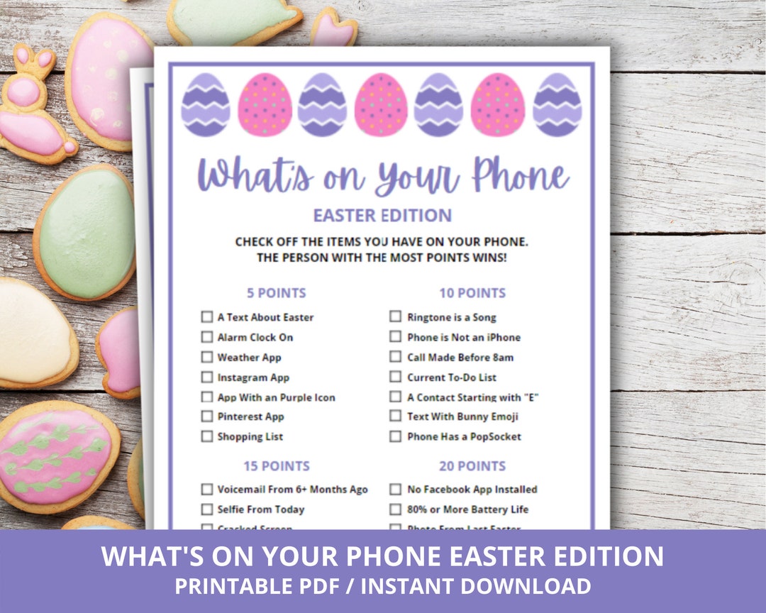 What's on Your Phone Easter Edition, Easter What's on Your Phone ...