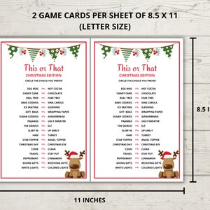 Christmas This or That, Christmas Would You Rather Game, Holiday Party ...