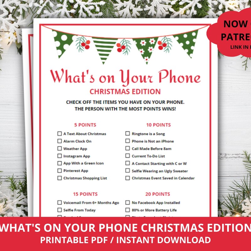 Christmas Scavenger Hunt - Etsy