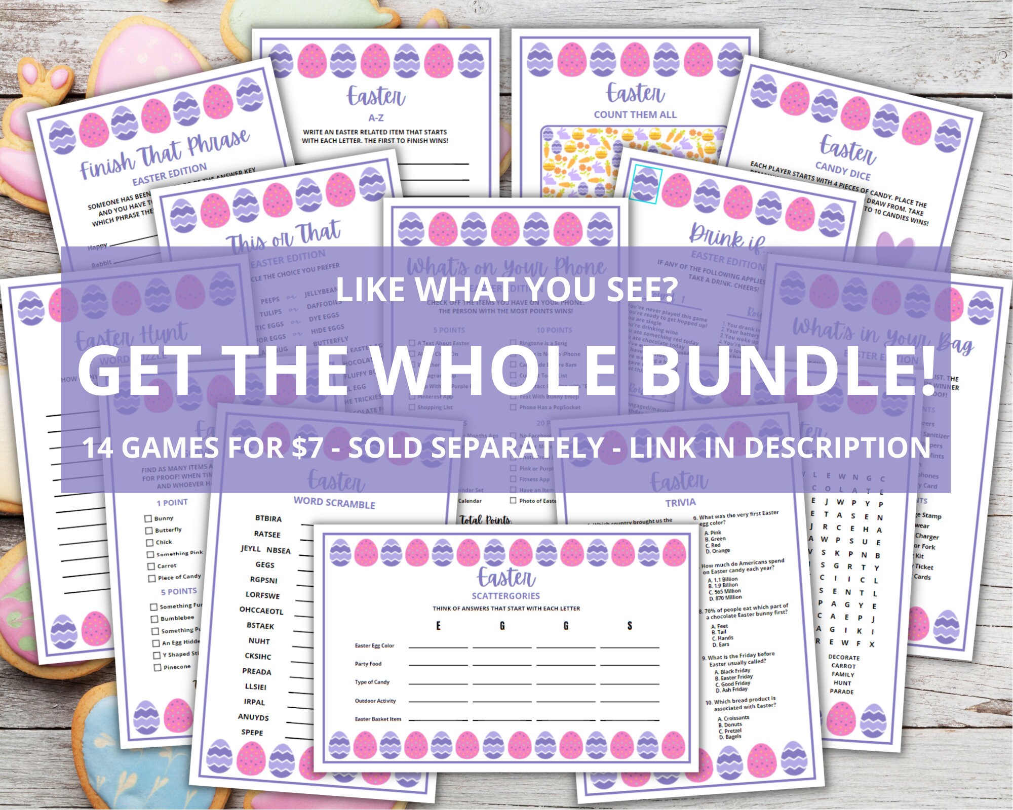 Easter Scavenger Hunt, Easter Printable Game, Easter Party Games ...