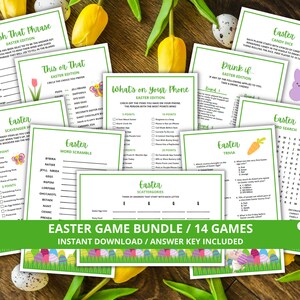 Easter Game Bundle, Easter Activities for Kids, Easter Printables ...