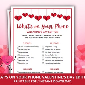 What's on Your Phone Valentines Edition, Valentine's Day What's on Your ...