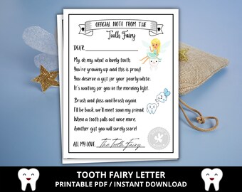 Tooth Fairy Receipt, Receipt From the Tooth Fairy, Lost Tooth Receipt ...