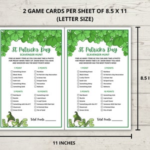 St Patty's Day Games Bundle, St Patricks Day Printable Party Games, St ...