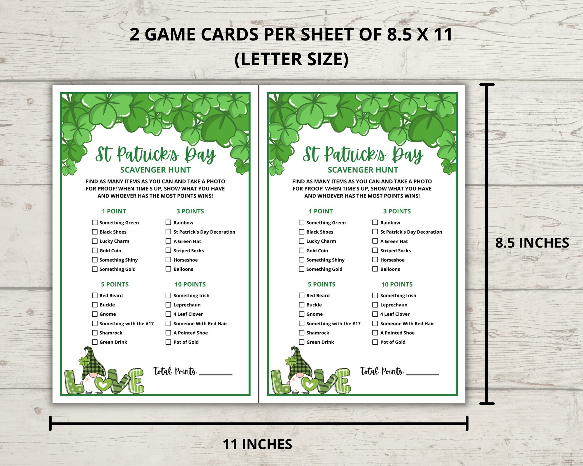 St Patty's Day Games Bundle, St Patricks Day Printable Party Games, St ...