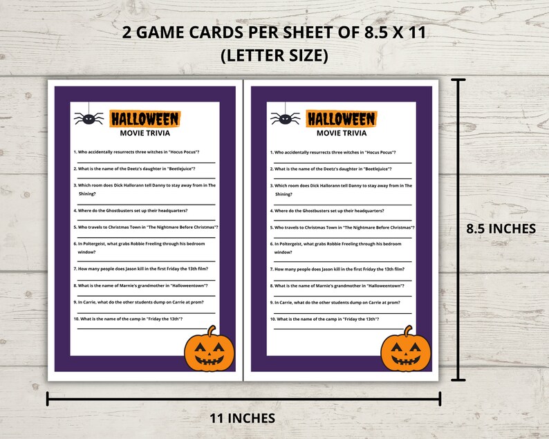 Halloween Movie Trivia, Scary Movie Trivia, Horror Movie Trivia Game ...