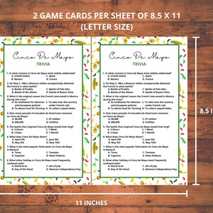 Cinco De Mayo Games Printable Cinco De Mayo Games Bundle | Etsy