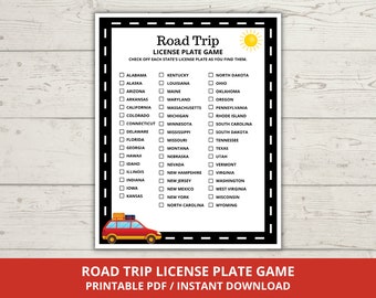 License Plate Scavenger Hunt - Etsy