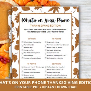 What's on Your Phone Thanksgiving Edition, Thanksgiving What's on Your ...