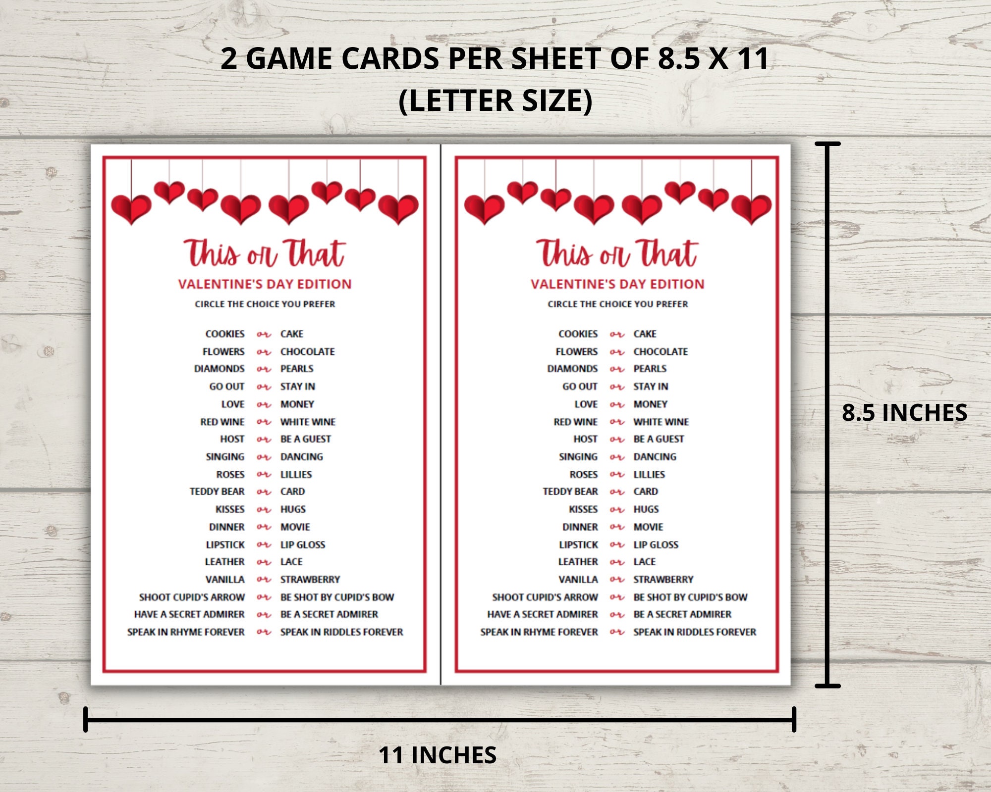 Valentine's This or That Game, Valentine's Day Would You Rather, This ...