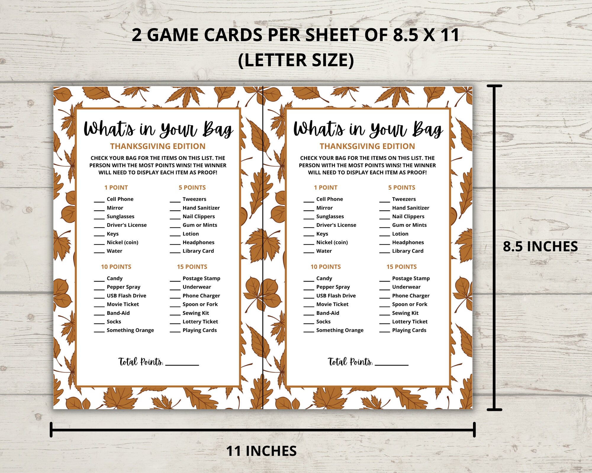 Thanksgiving What's in Your Bag, Autumn What's in Your Bag Game, What's ...