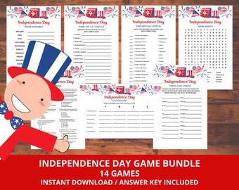 4th of July Party Games, Printable Games, Independence Day Games ...